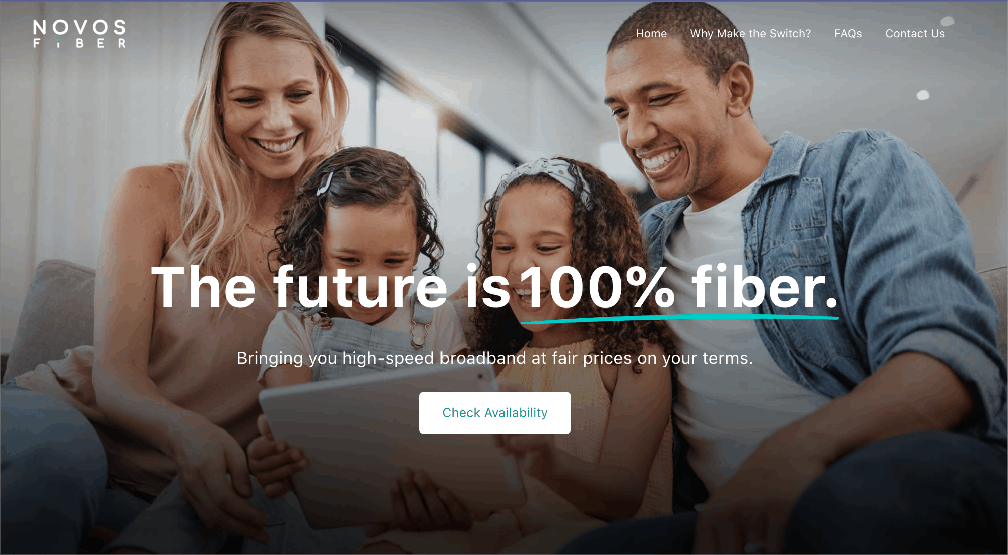 The future is 100% fiber | Novos Fiber